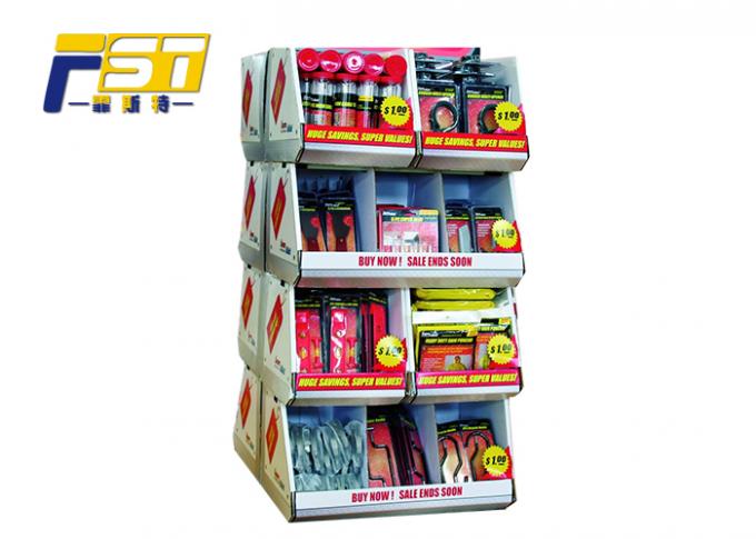 Custom Design Cardboard Pallet Display , Full Color Printing Corrugated ...