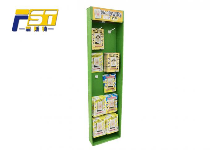 Cardboard Paper Side Wing Display , Light Duty CMYK Printing Wing Rack ...