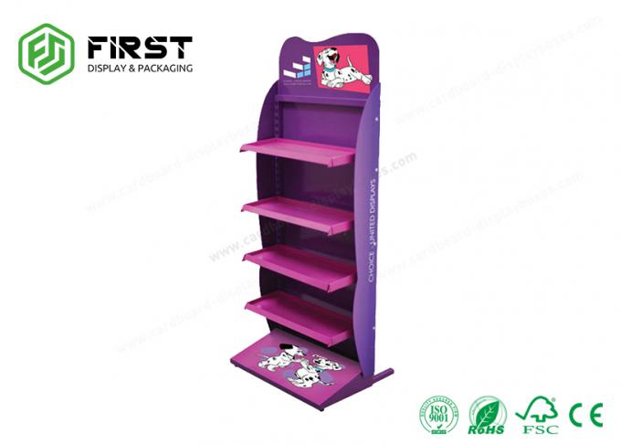 Corrugated Paper Floor Standing Displays Foldable Carton Floor Stand